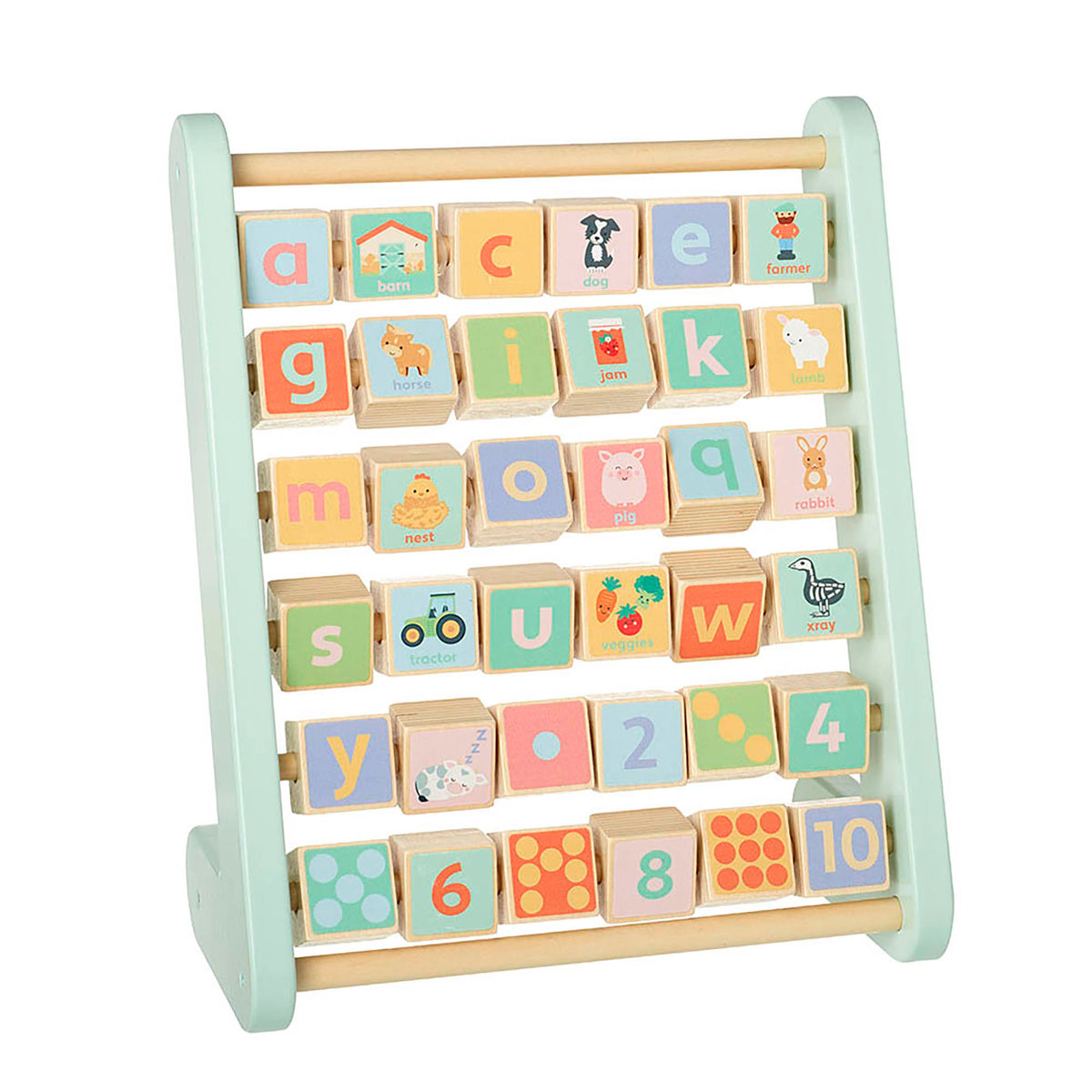 Farm Animal Alphabet Abacus– Orange Tree Toys