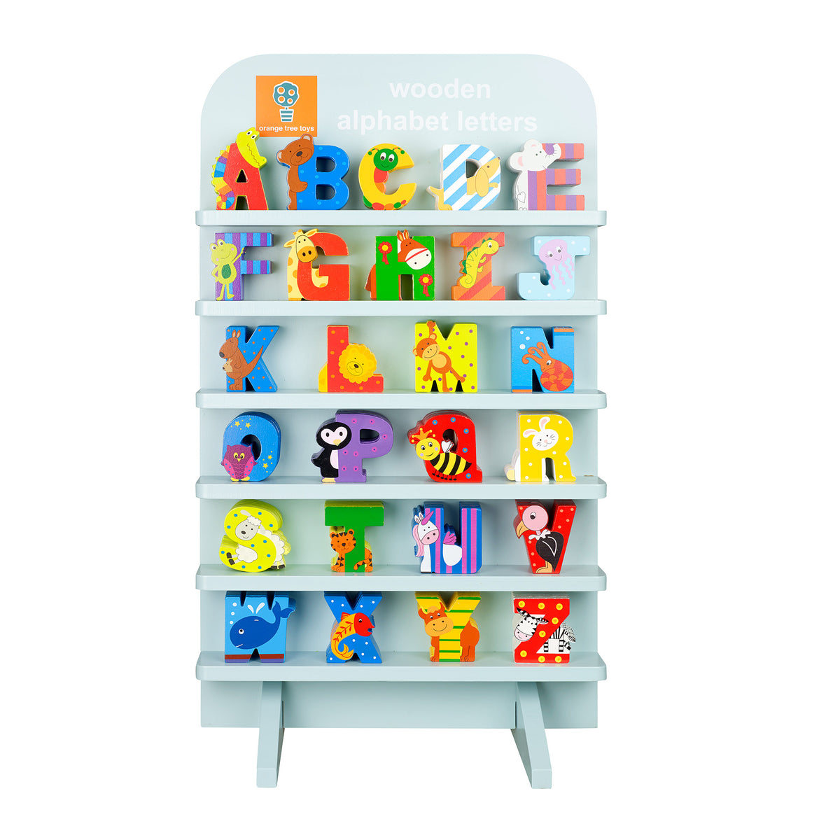 Point of sale alphabet letter stand– Orange Tree Toys