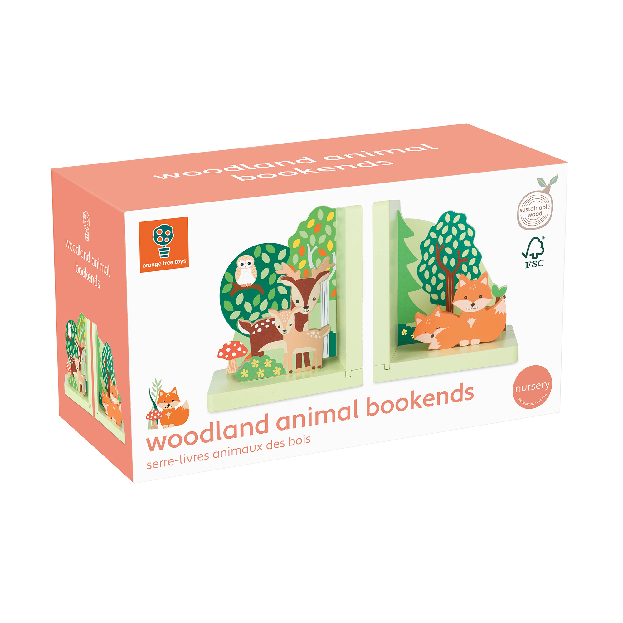 Woodland Animal Bookends– Orange Tree Toys