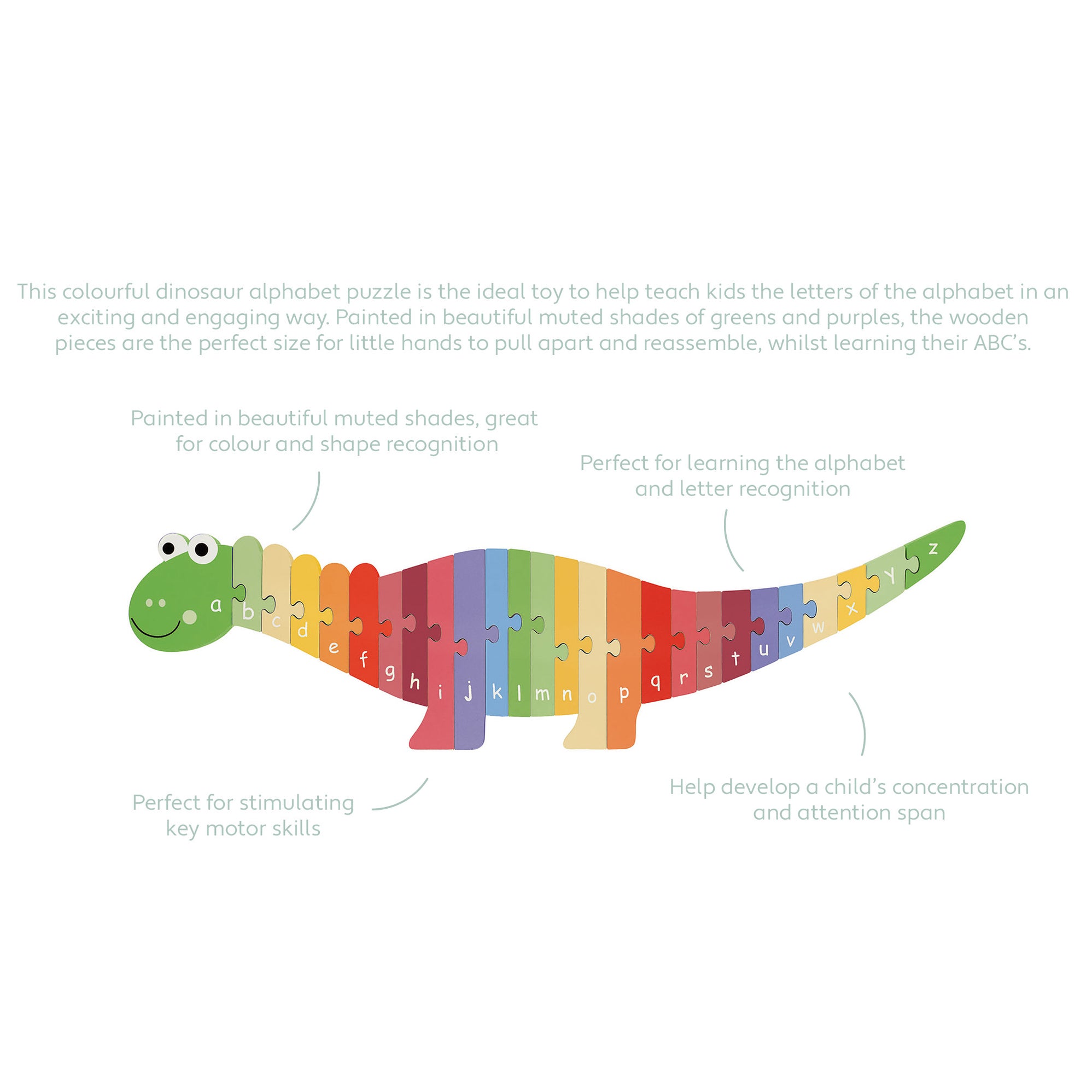 Dinosaur Alphabet Puzzle– Orange Tree Toys