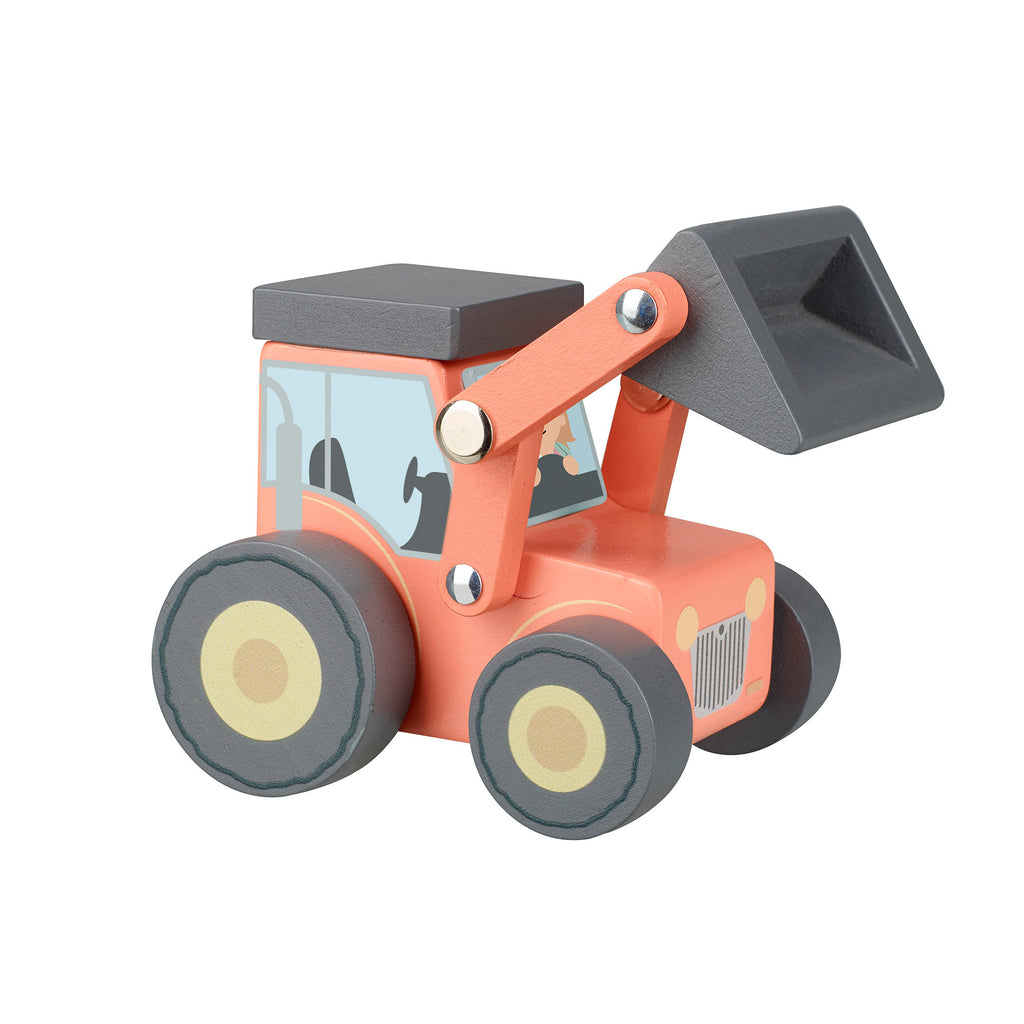 NEW! Farm Loader Tractor– Orange Tree Toys