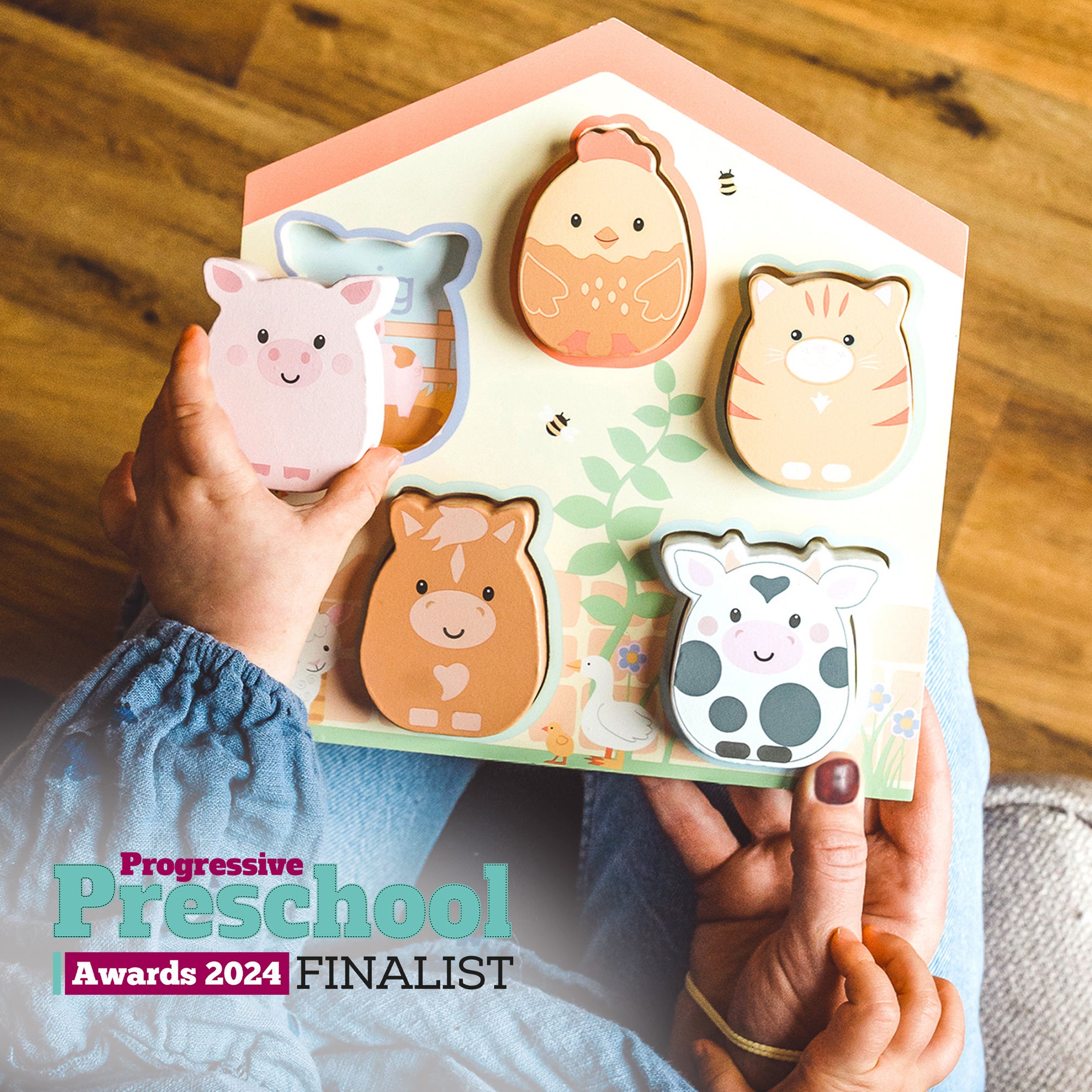 Farmyard Barn Shape Puzzle– Orange Tree Toys