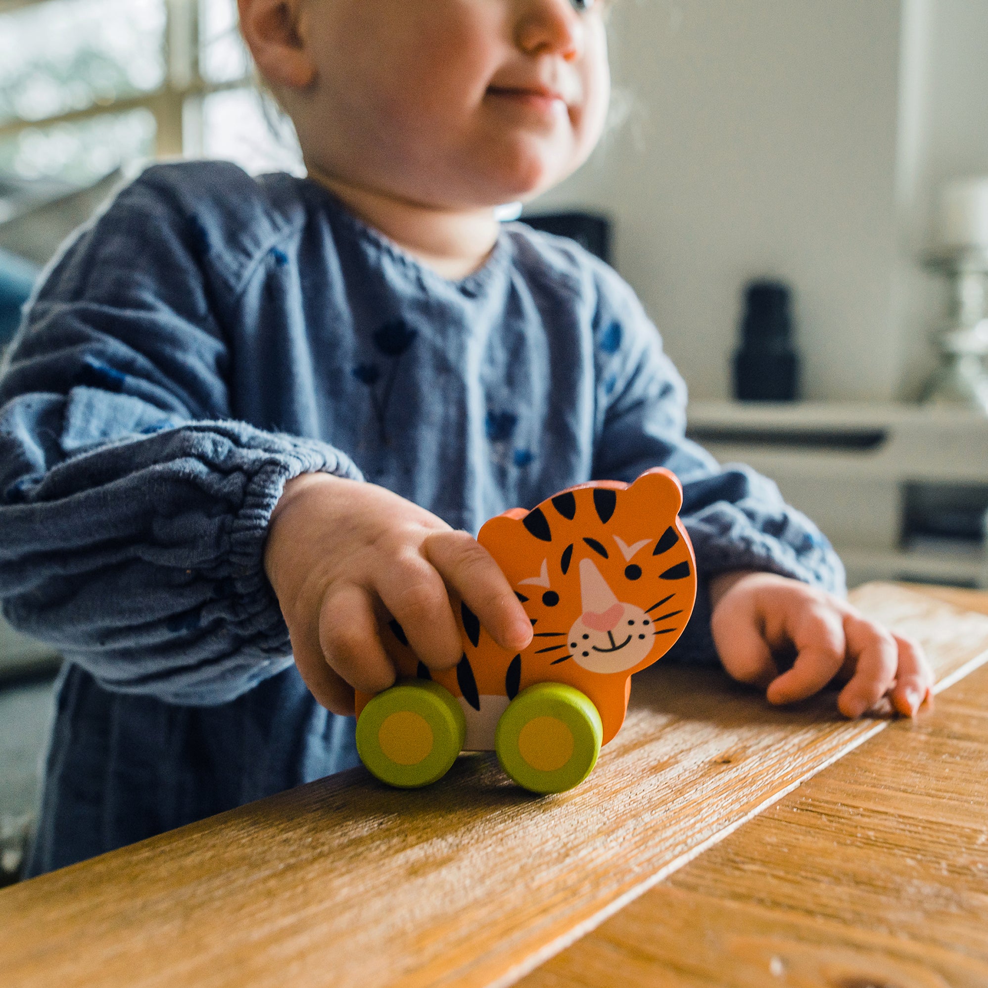 Tiger First Push Toy– Orange Tree Toys