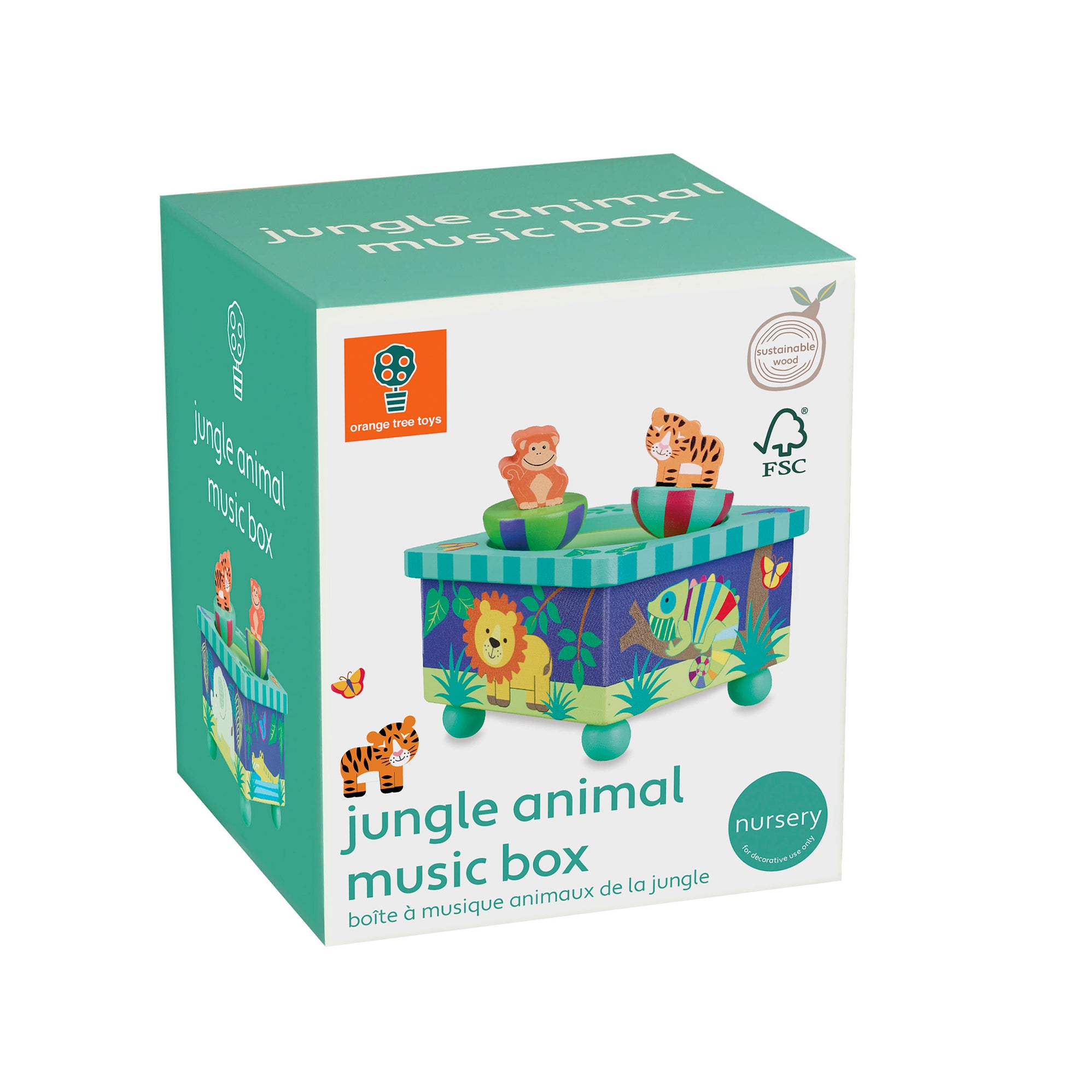 Jungle Animals Music Box– Orange Tree Toys