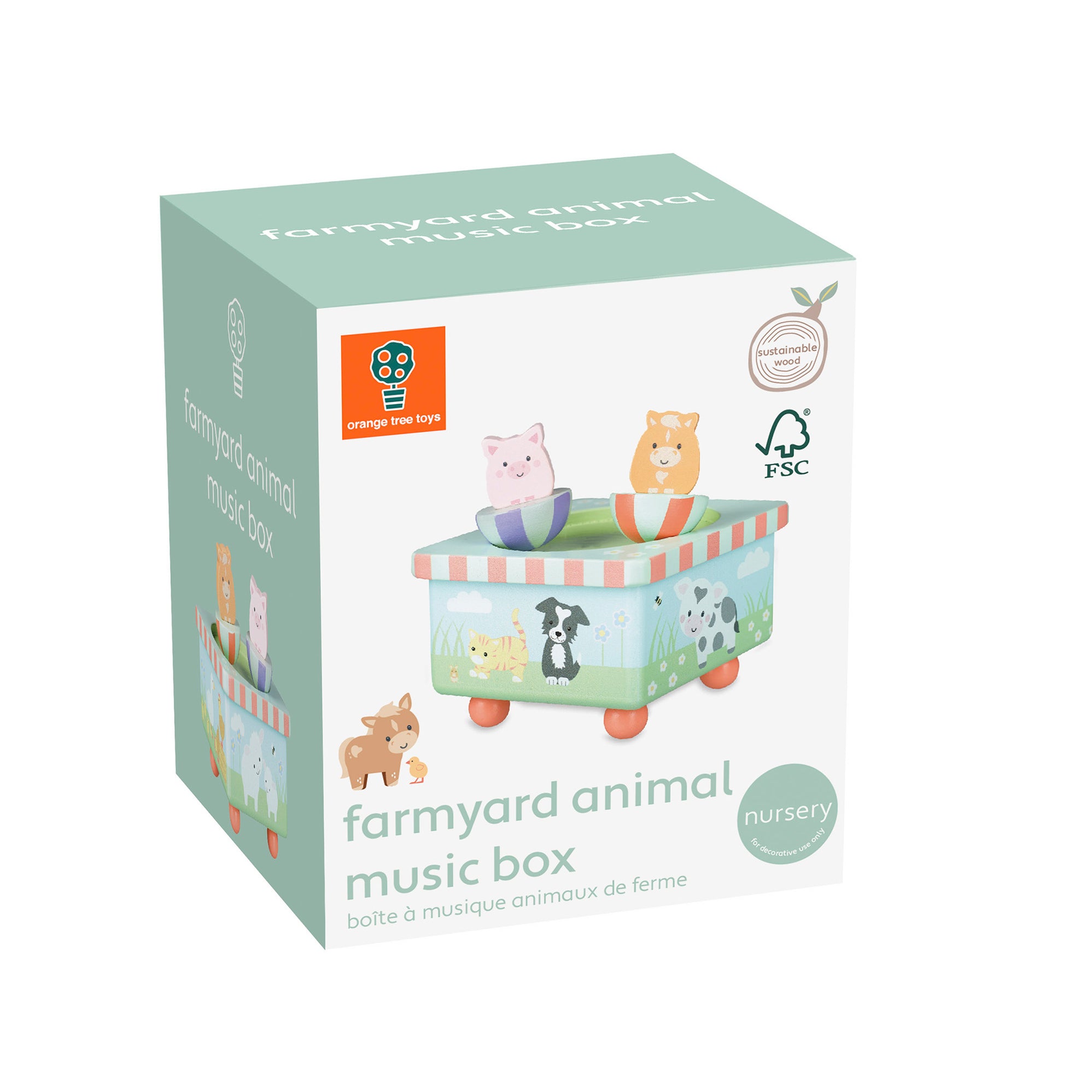 Farm Animal Music Box– Orange Tree Toys