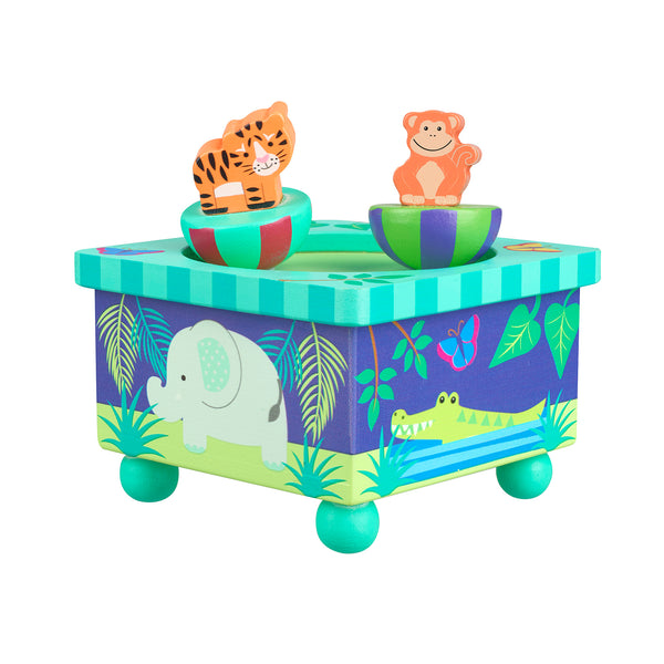 Jungle Animals Music Box Orange Tree Toys
