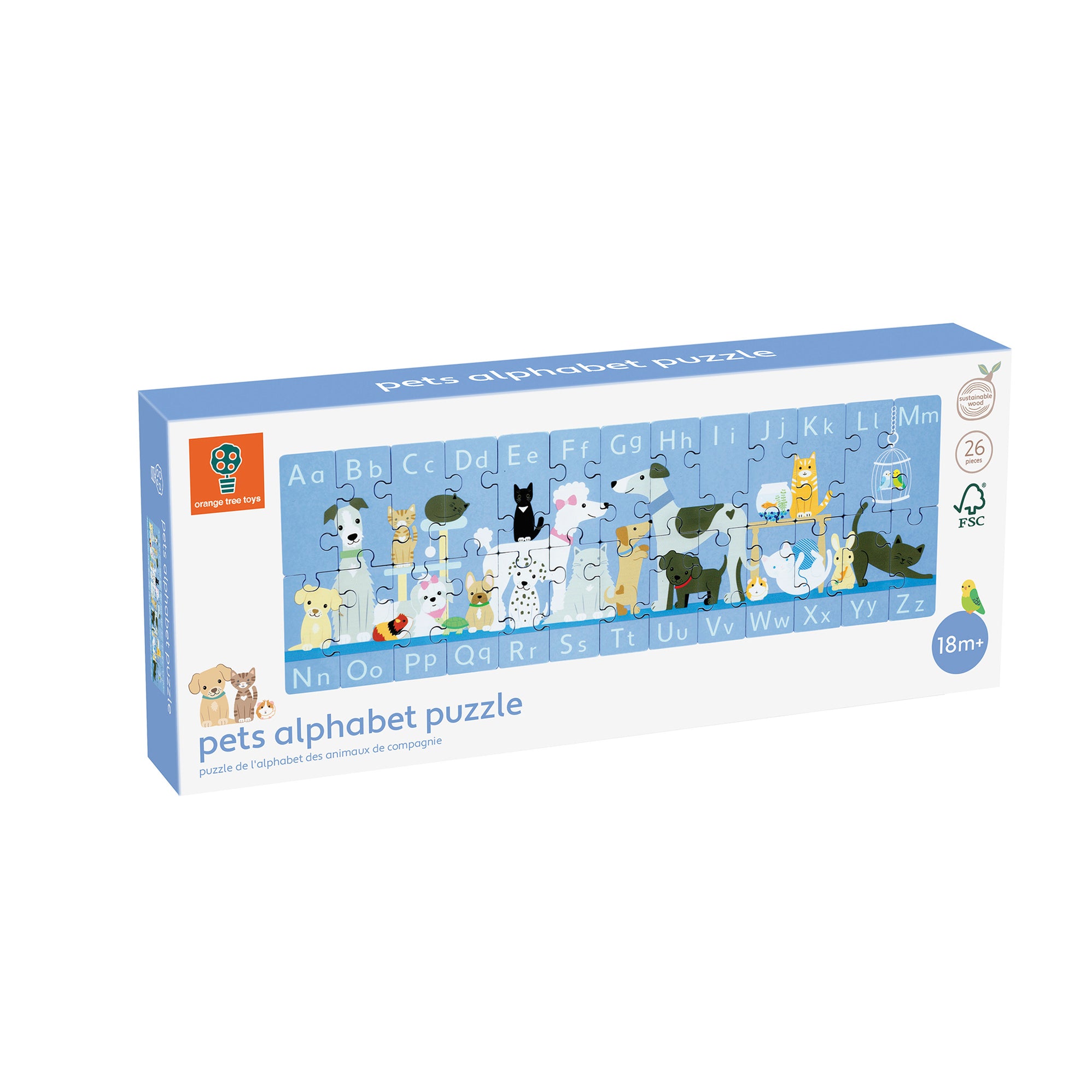 NEW Pets Alphabet Puzzle– Orange Tree Toys