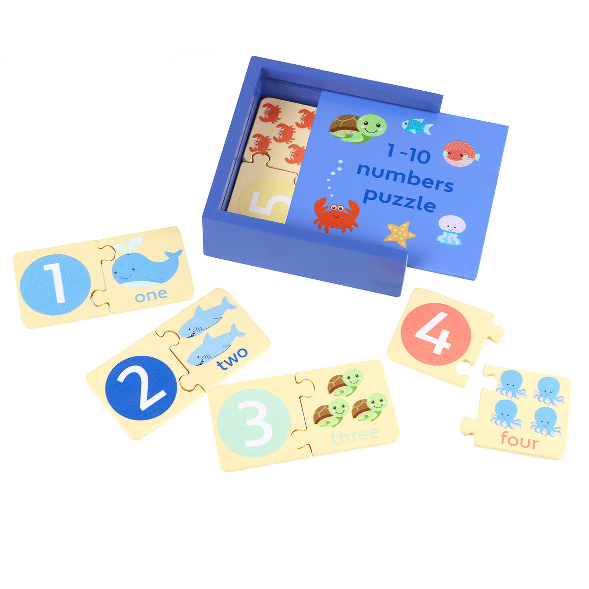 NEW Sea Life Numbers Puzzle in a box– Orange Tree Toys