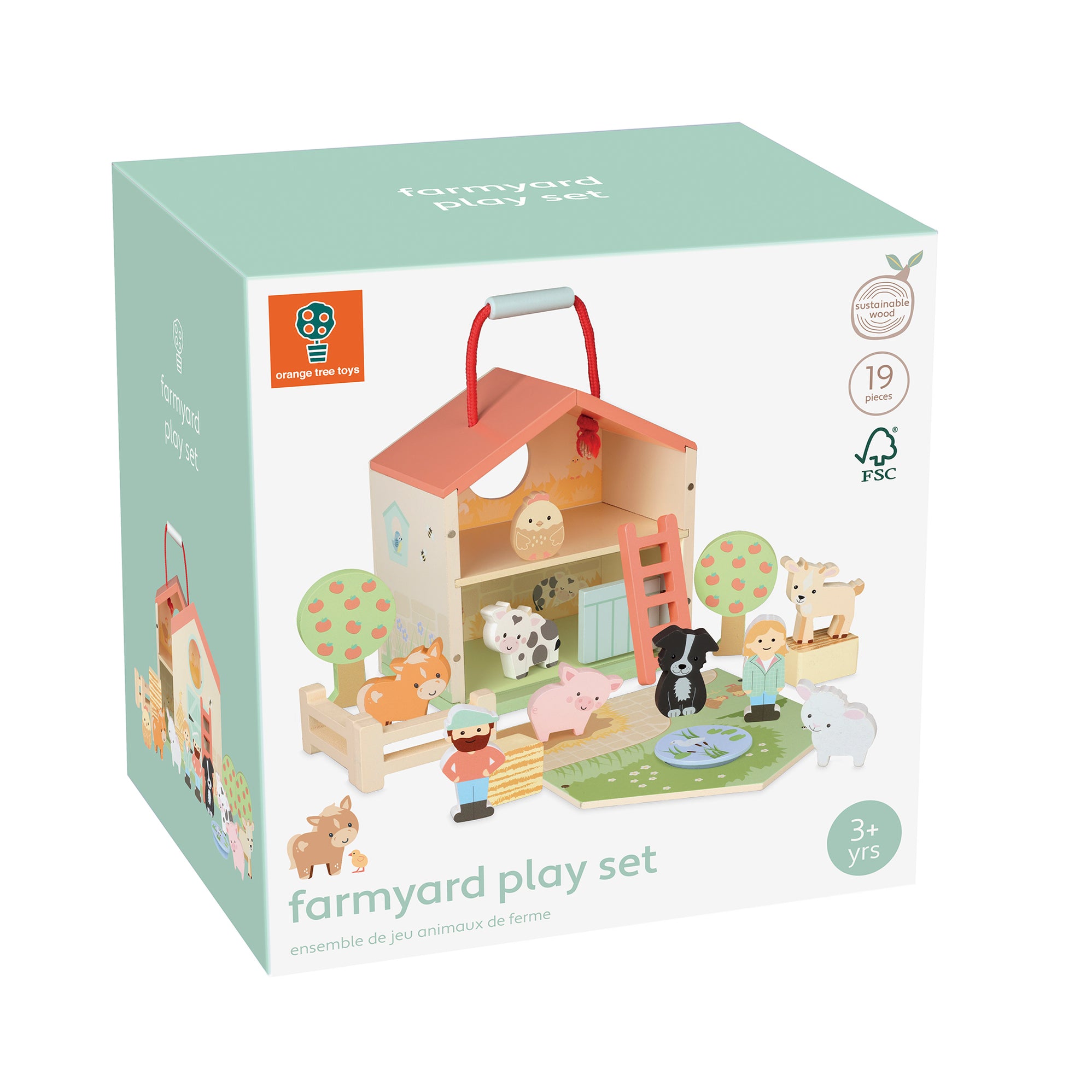 NEW Farmyard Play Set– Orange Tree Toys