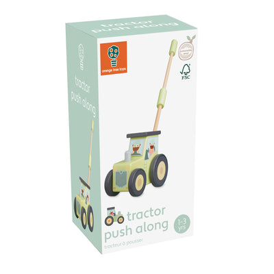 Tractor Boxed Push Along– Orange Tree Toys