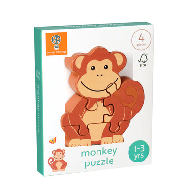Monkey Wooden Puzzle– Orange Tree Toys