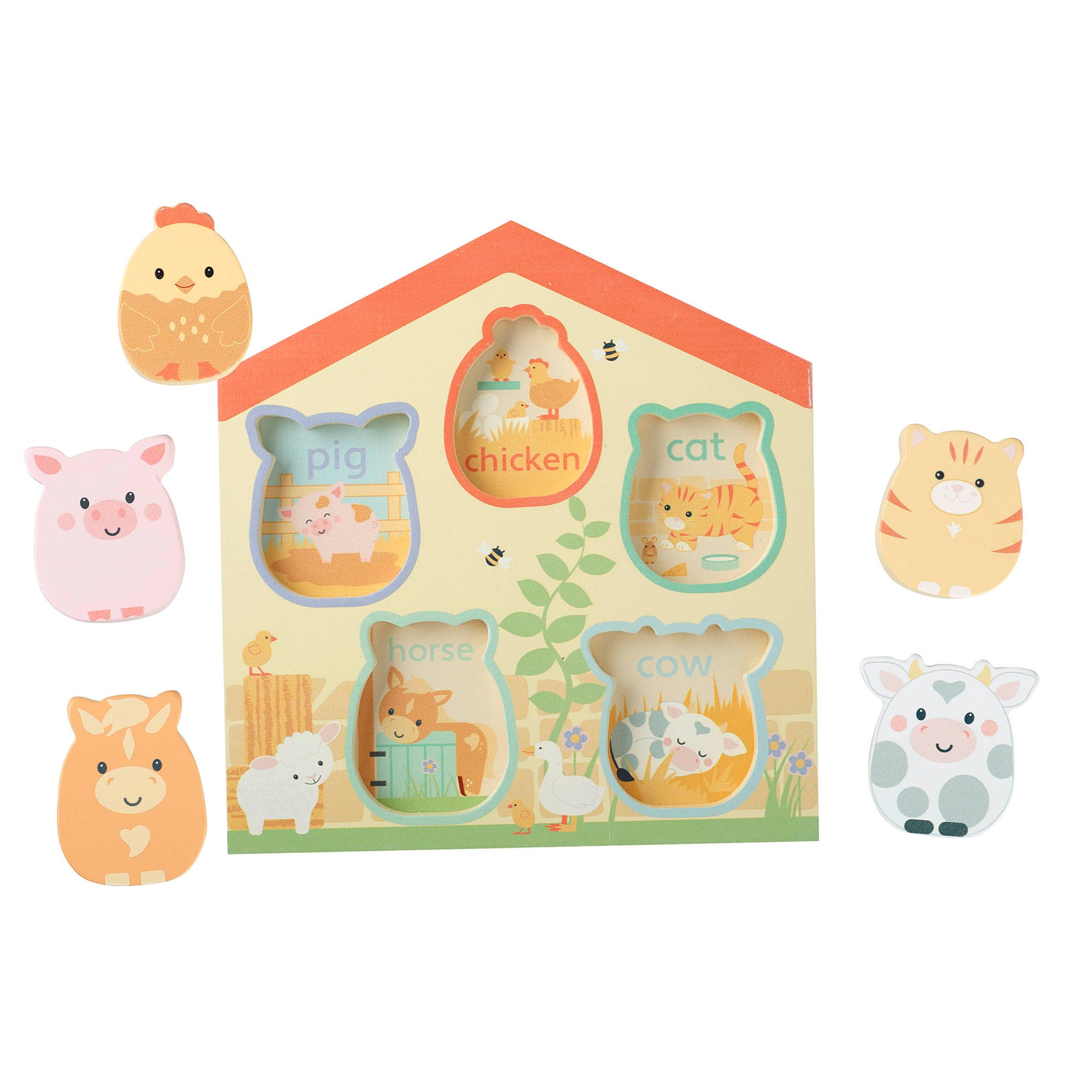 Farmyard Barn Shape Puzzle– Orange Tree Toys