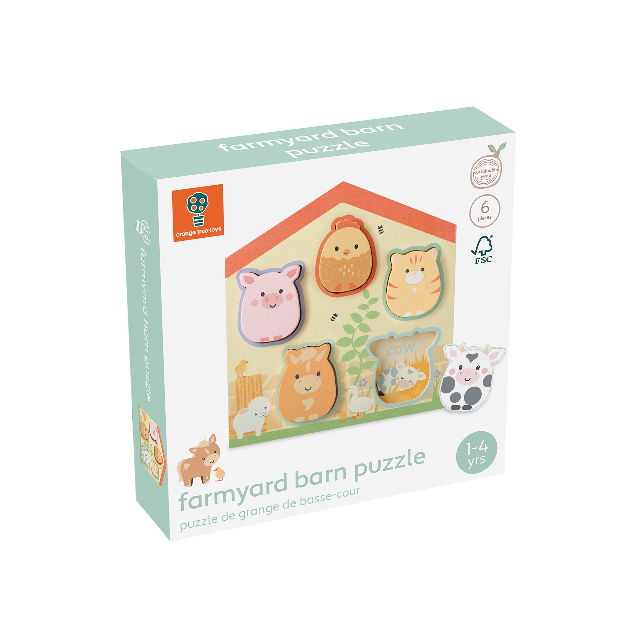Farmyard Barn Shape Puzzle– Orange Tree Toys