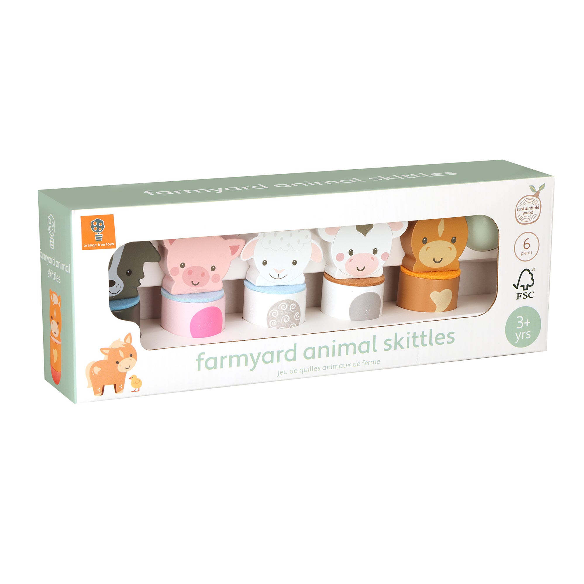 Farmyard Animal Skittles– Orange Tree Toys