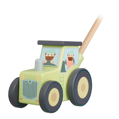 Tractor Push Along– Orange Tree Toys
