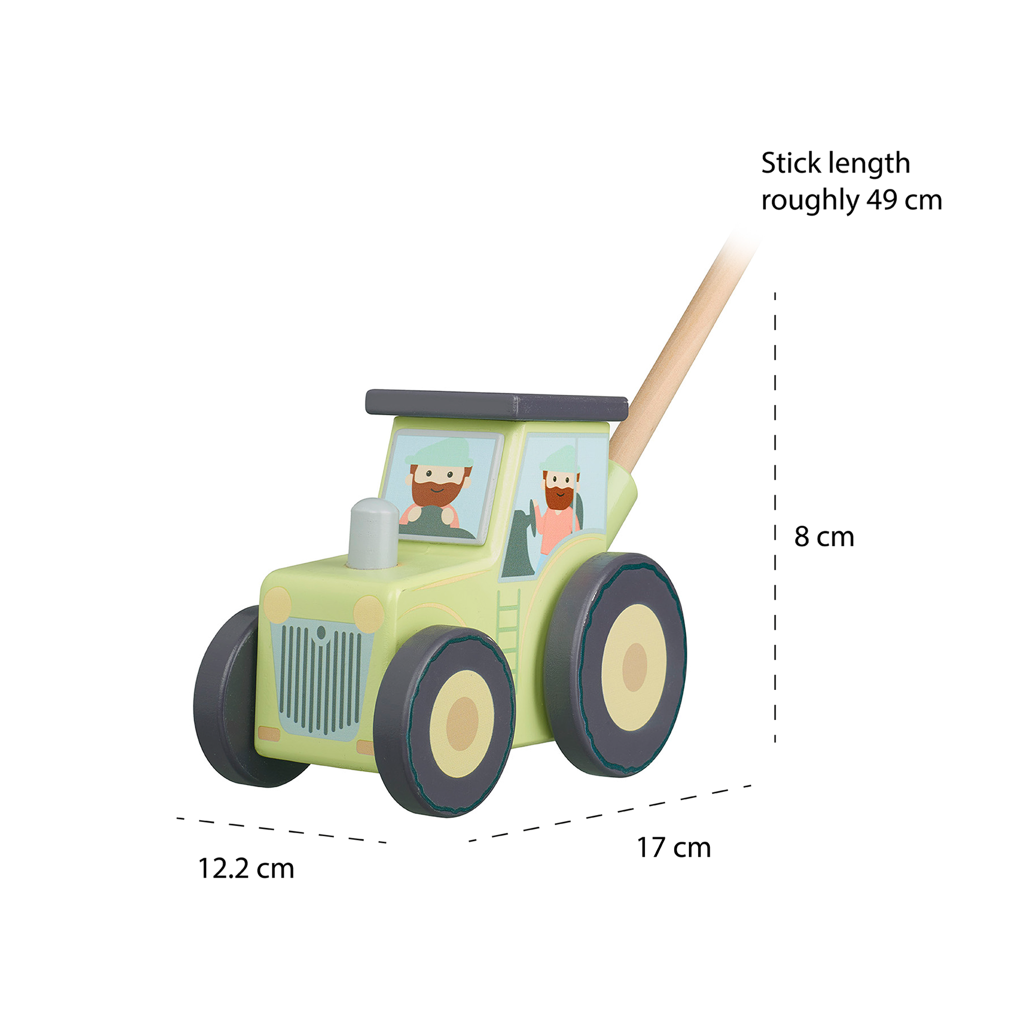 Tractor Boxed Push Along– Orange Tree Toys