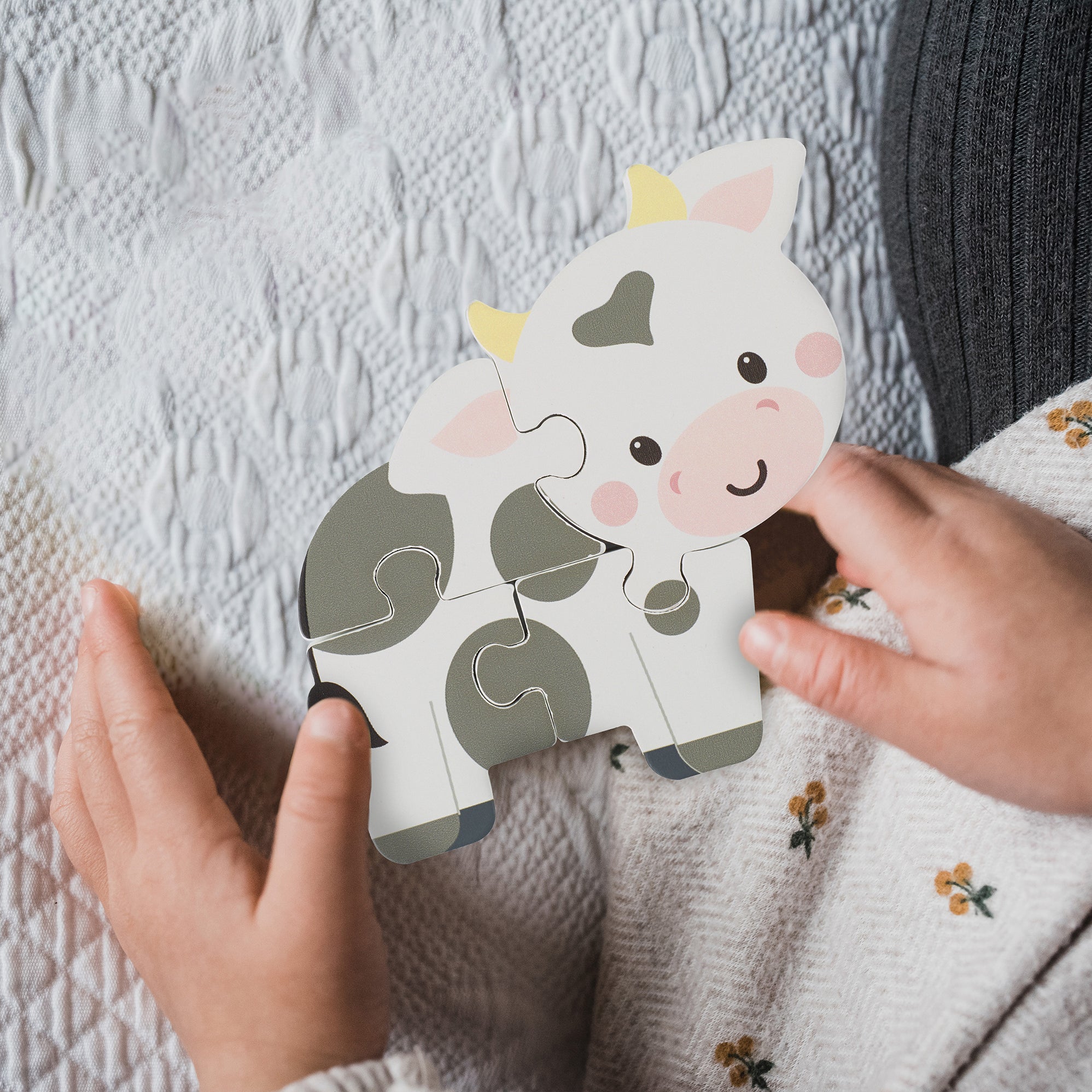 NEW! Cow Wooden Puzzle– Orange Tree Toys