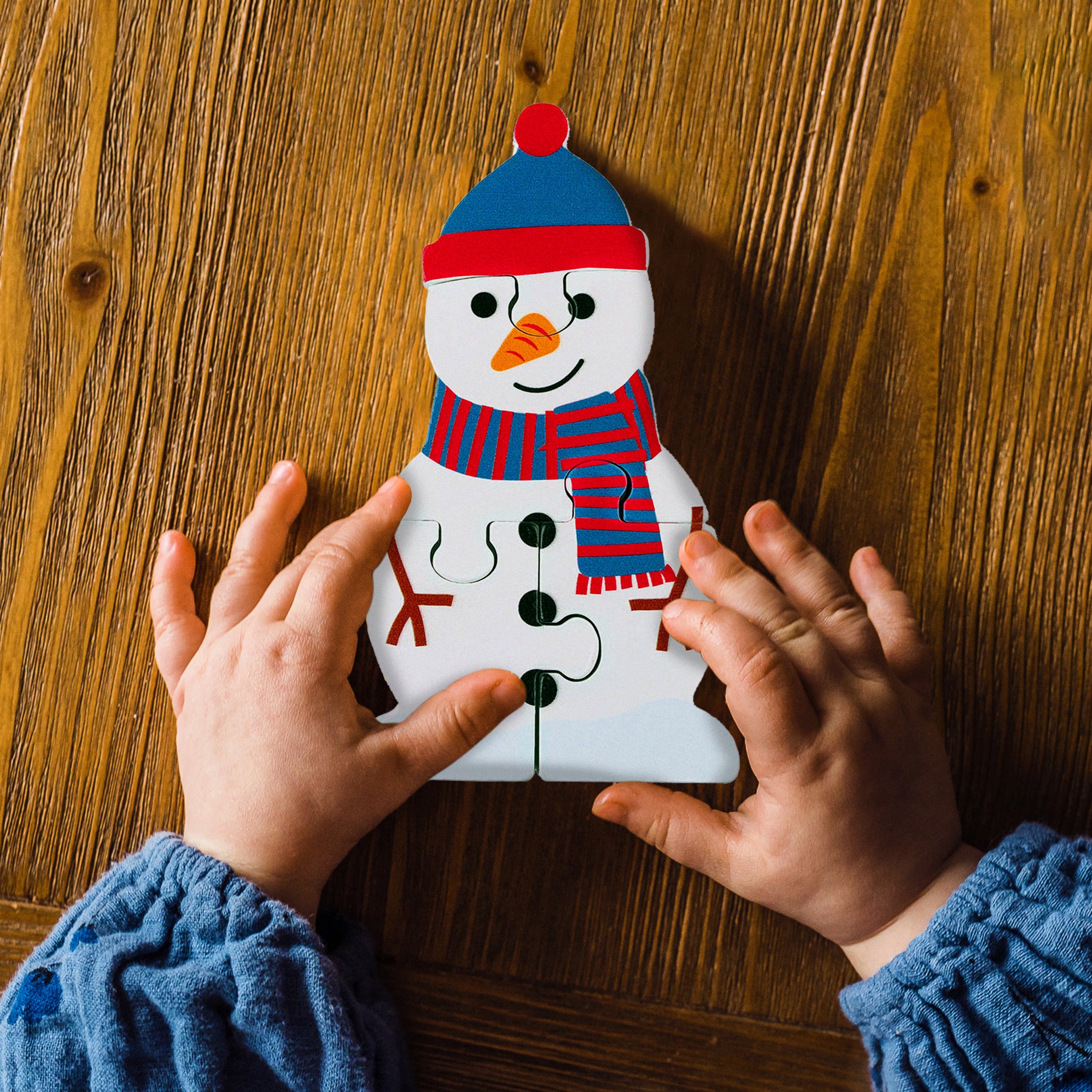 Snowman Wooden Puzzle– Orange Tree Toys