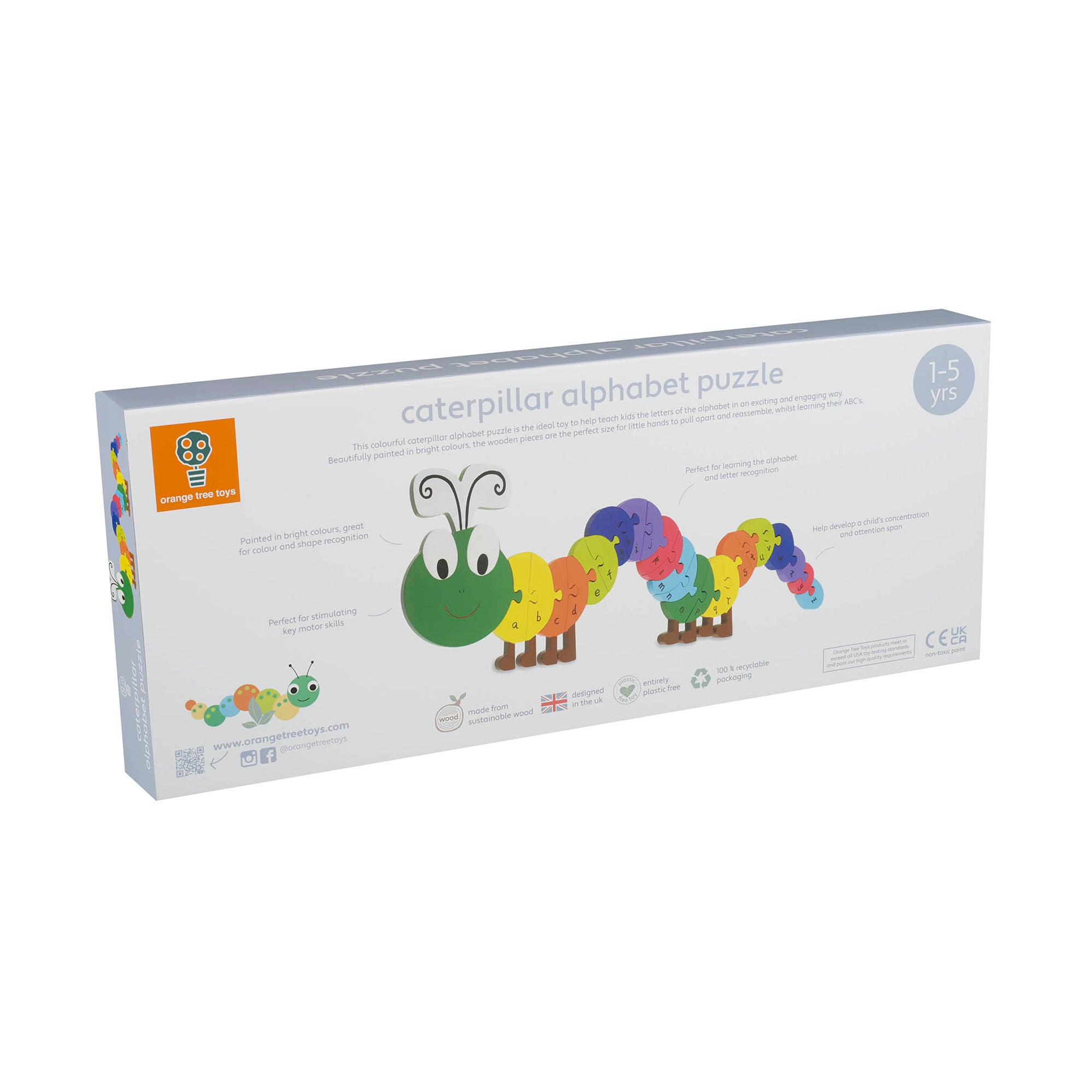 Caterpillar Alphabet Puzzle– Orange Tree Toys