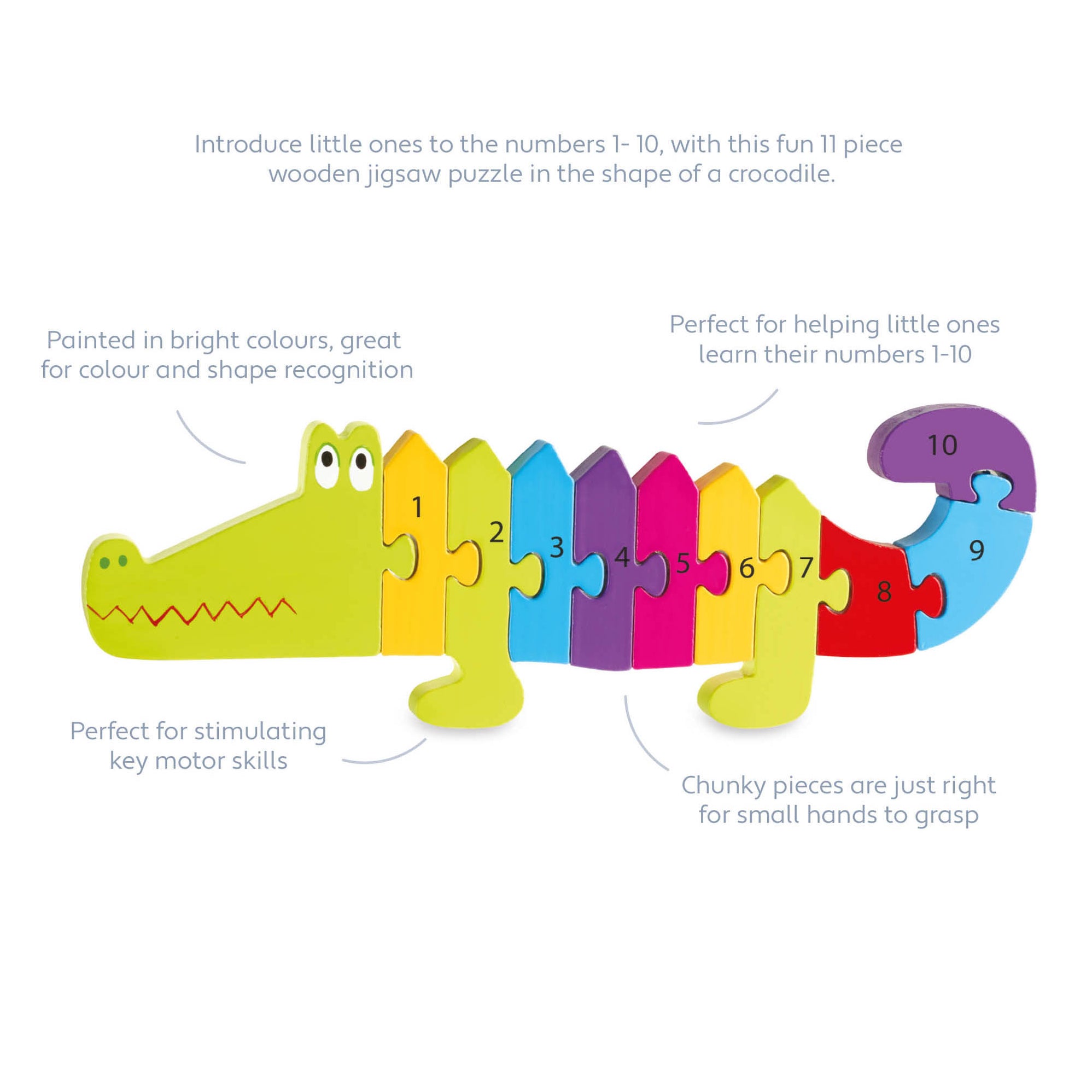 Crocodile Number Puzzle– Orange Tree Toys