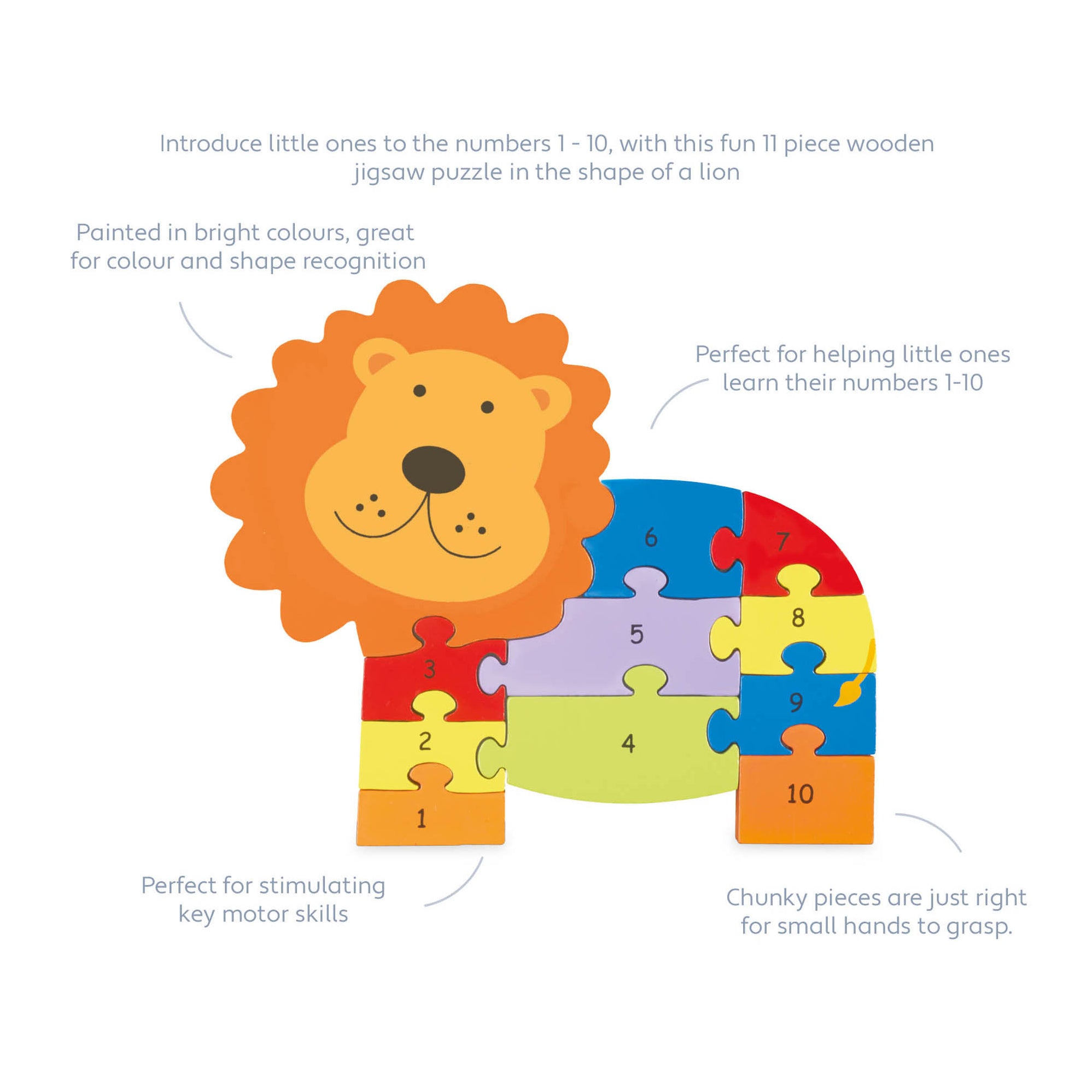 Lion Number Puzzle– Orange Tree Toys