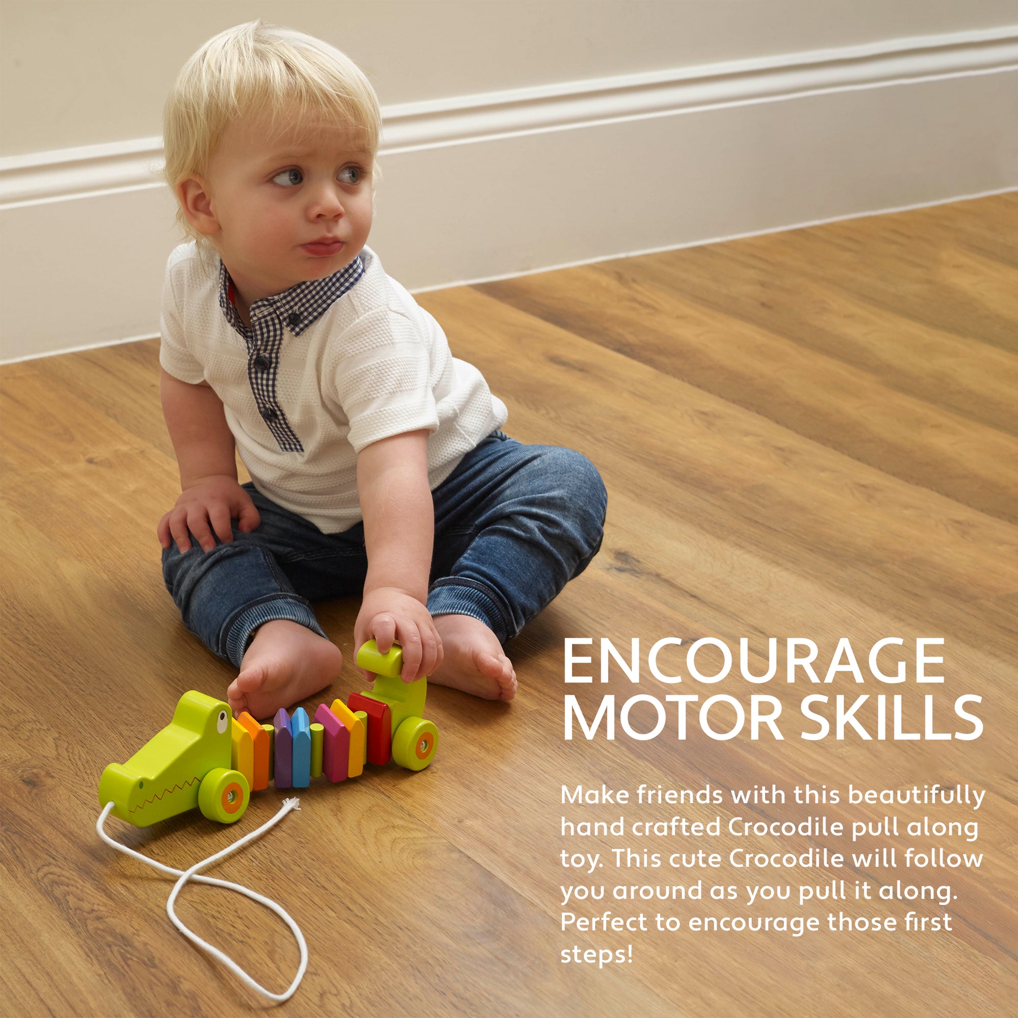 Crocodile Pull Along– Orange Tree Toys
