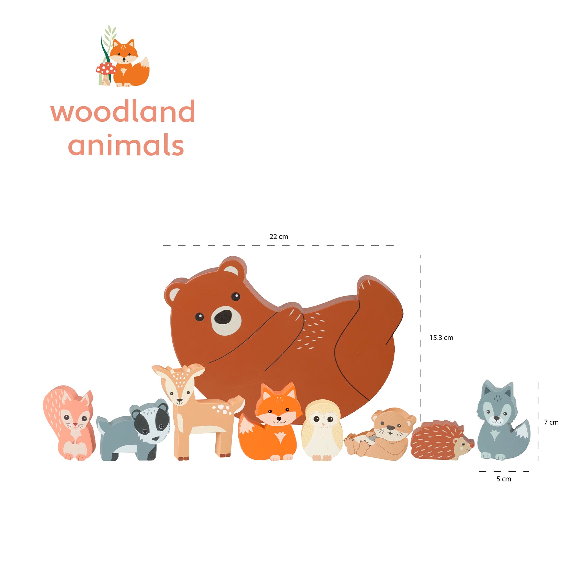 Woodland Animal Balancing Game– Orange Tree Toys