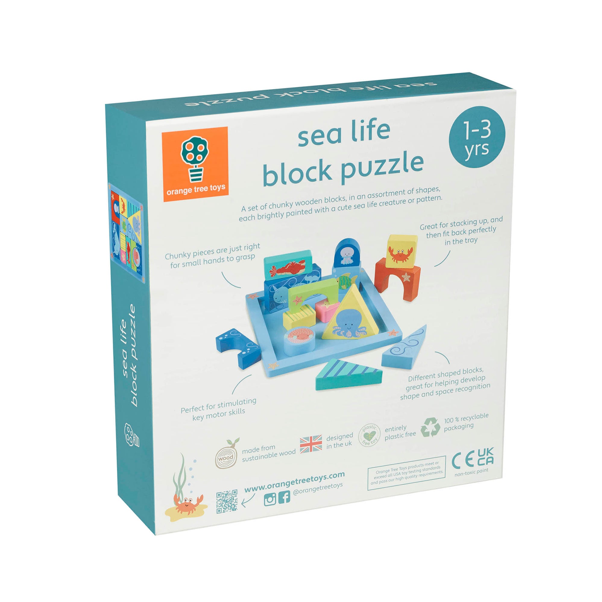 Sea Life Block Puzzle– Orange Tree Toys