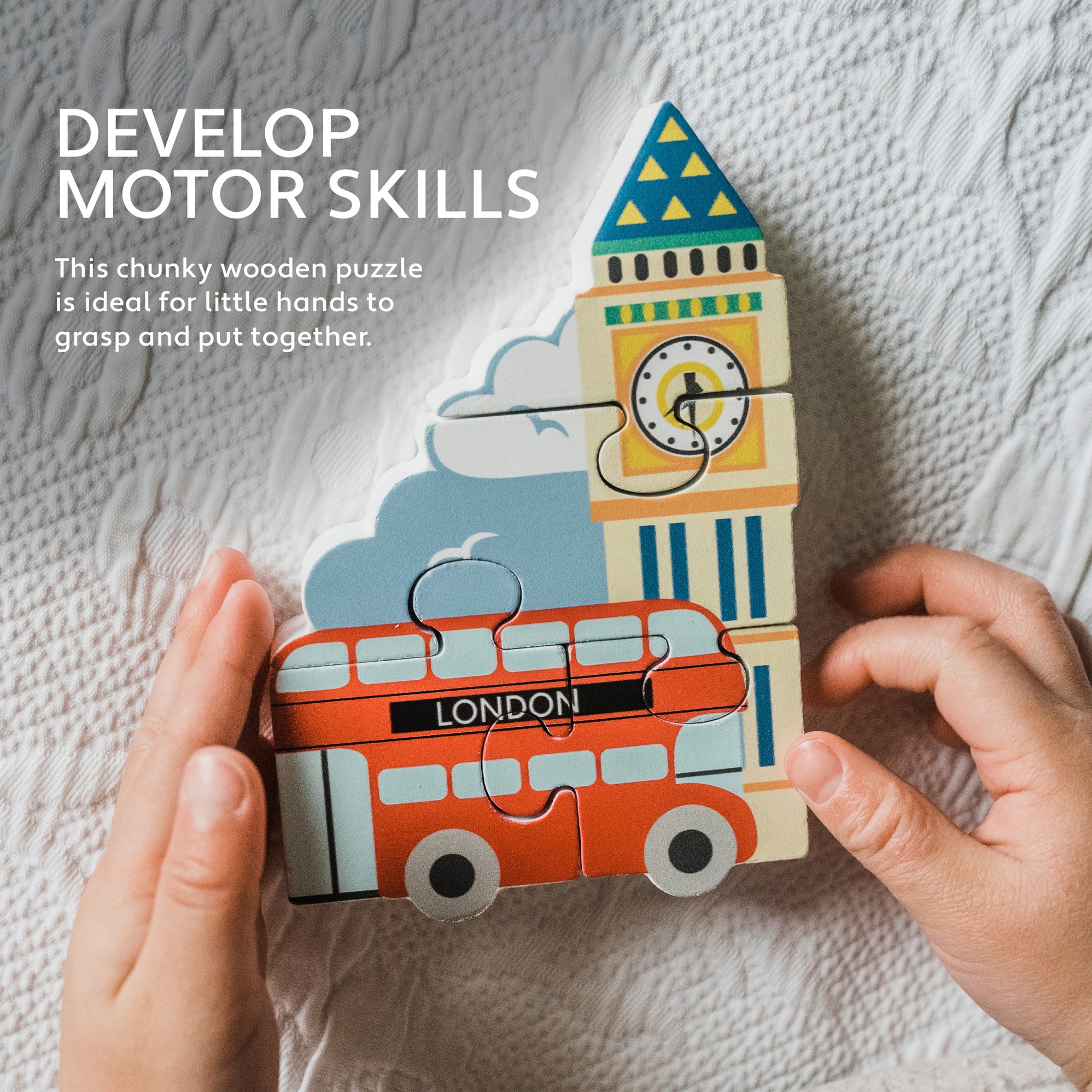 London Bus Wooden Puzzle– Orange Tree Toys