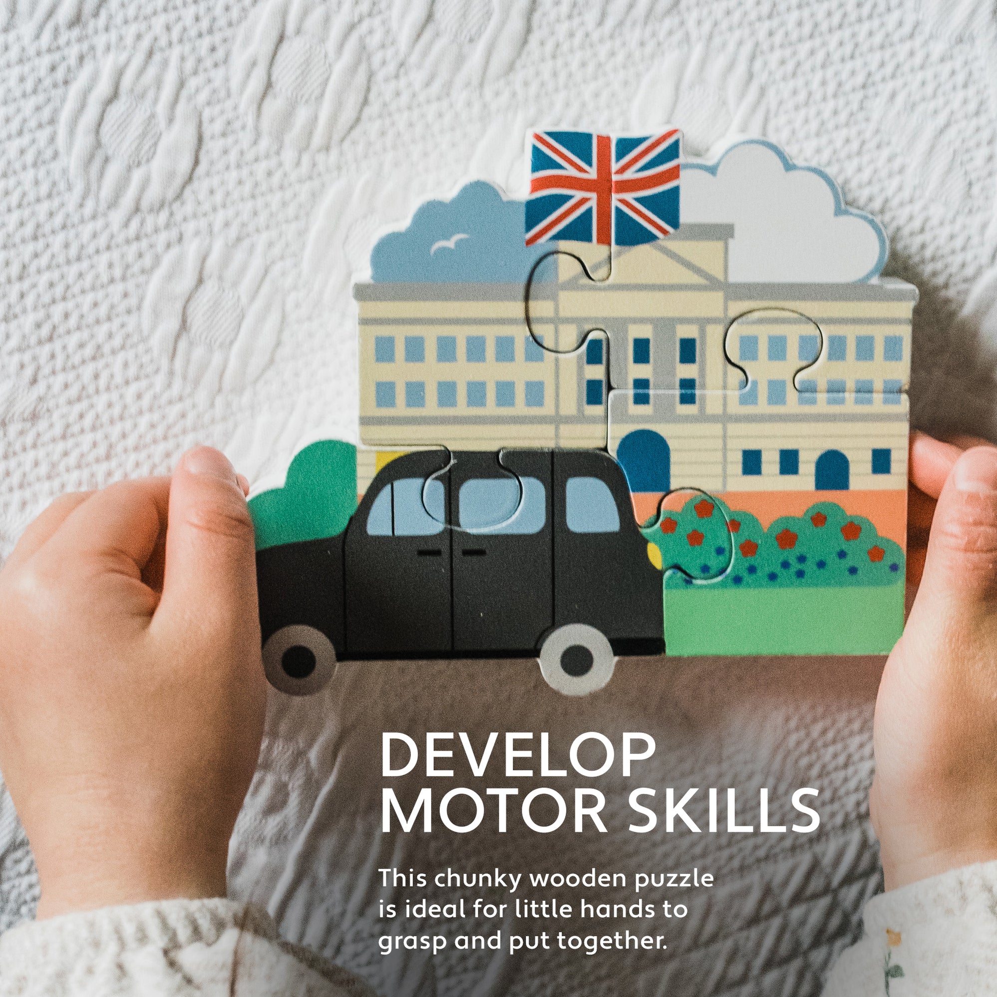 London Taxi Wooden Puzzle– Orange Tree Toys