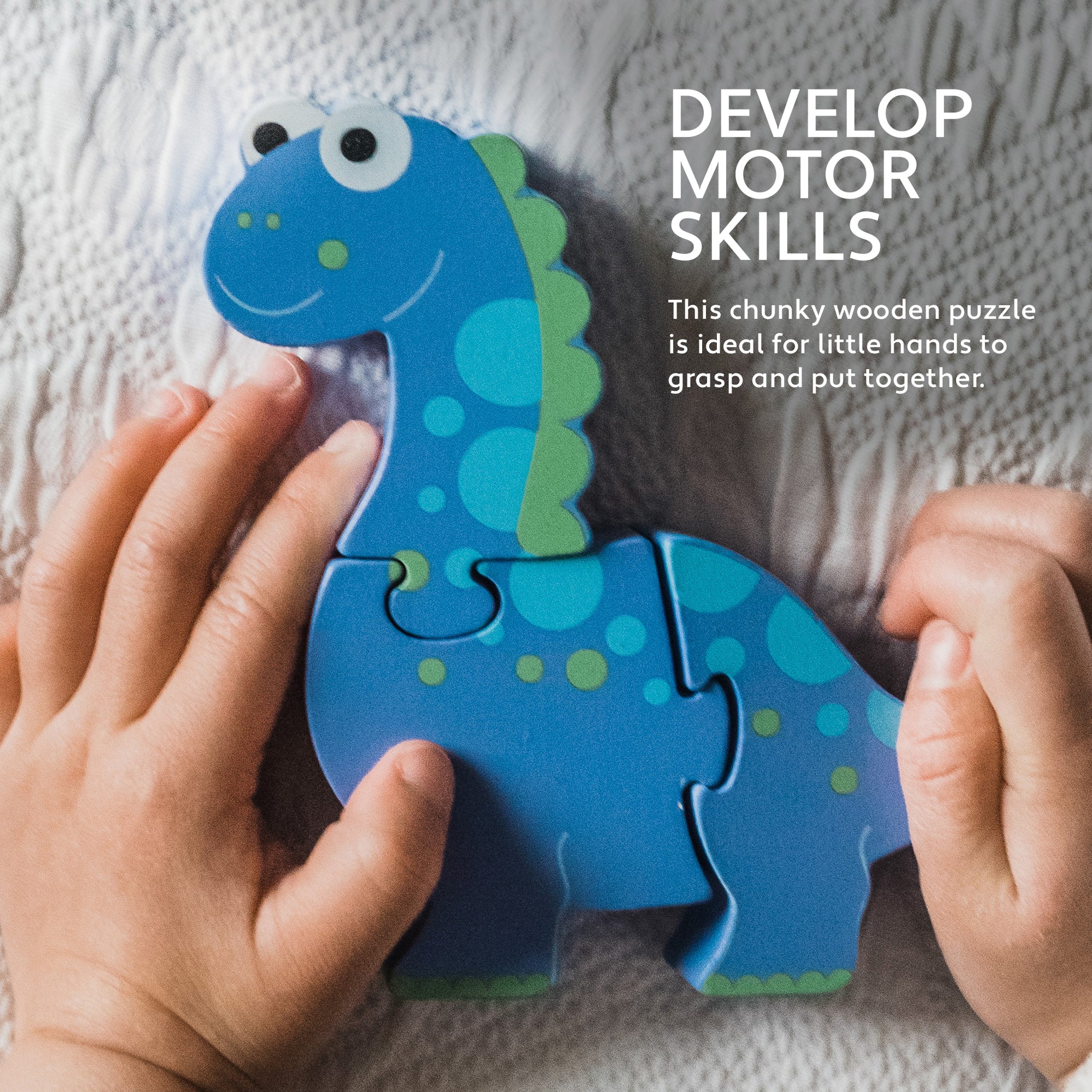 Diplodocus Wooden Puzzle– Orange Tree Toys