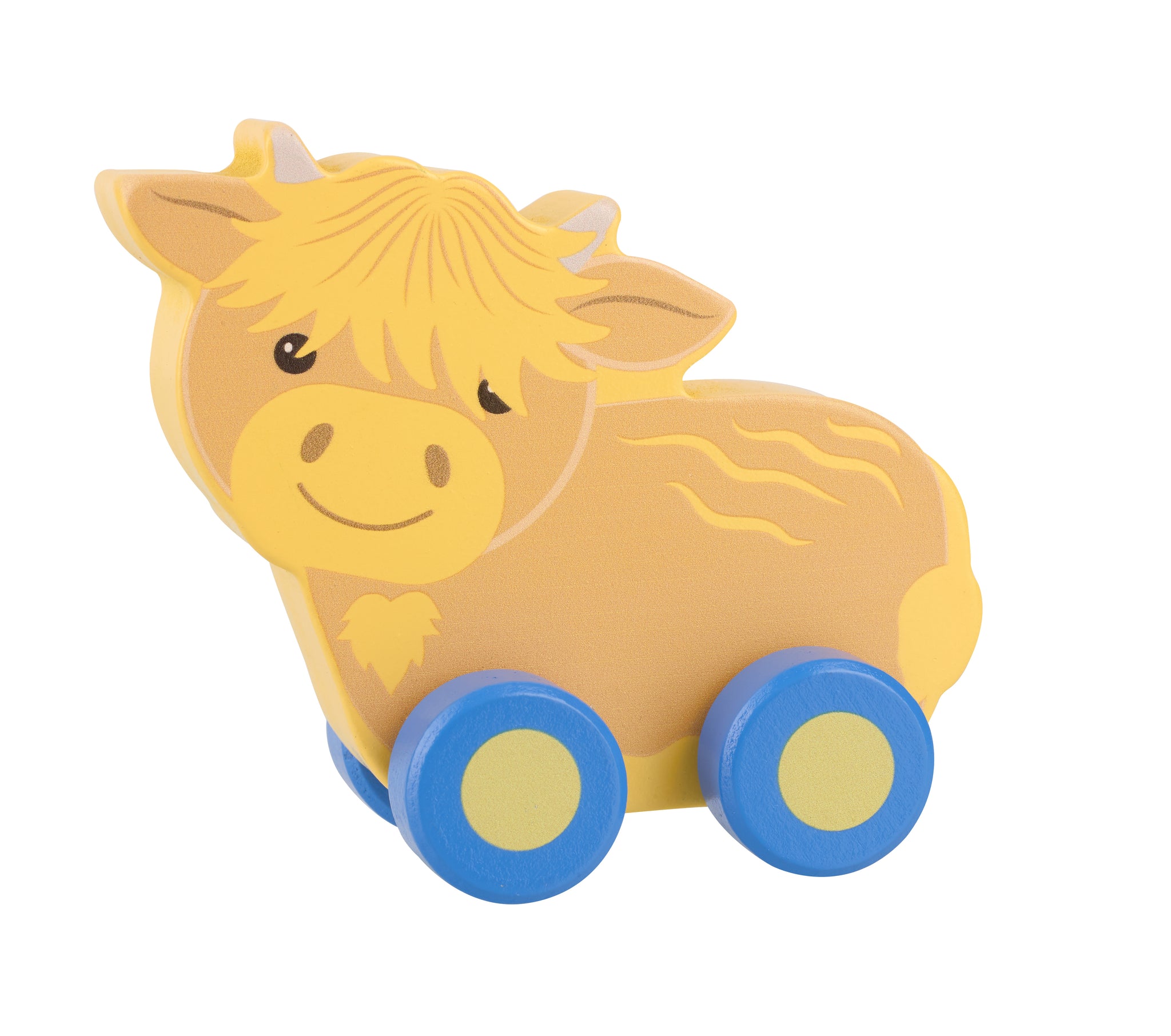 Highland Cow First Push Toy– Orange Tree Toys