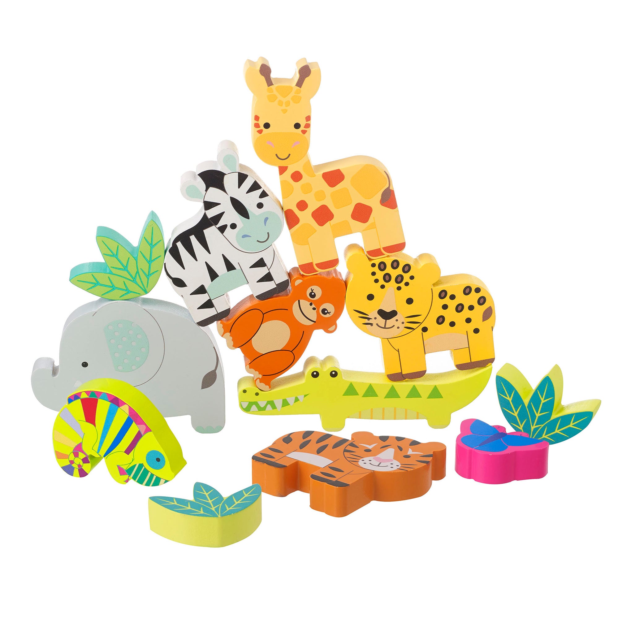 Stacking Jungle Animals– Orange Tree Toys