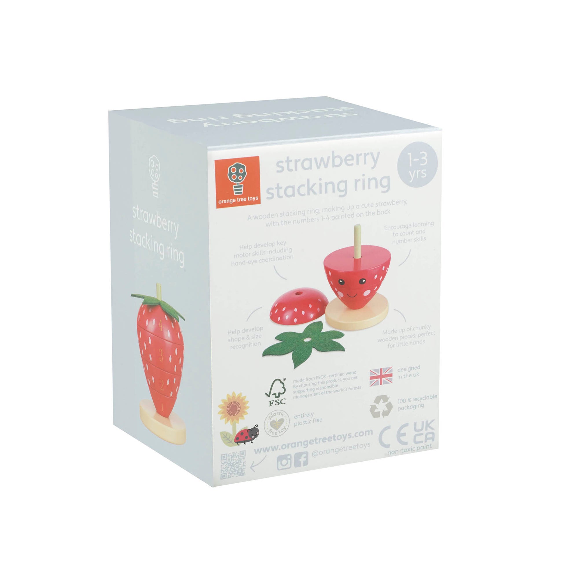 Strawberry Stacking Ring– Orange Tree Toys