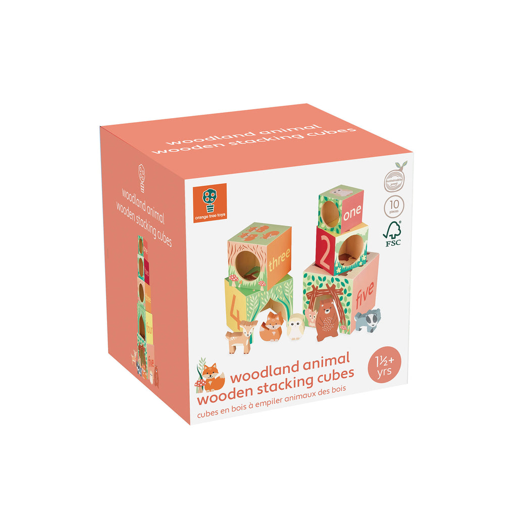Woodland Stacking Cubes– Orange Tree Toys