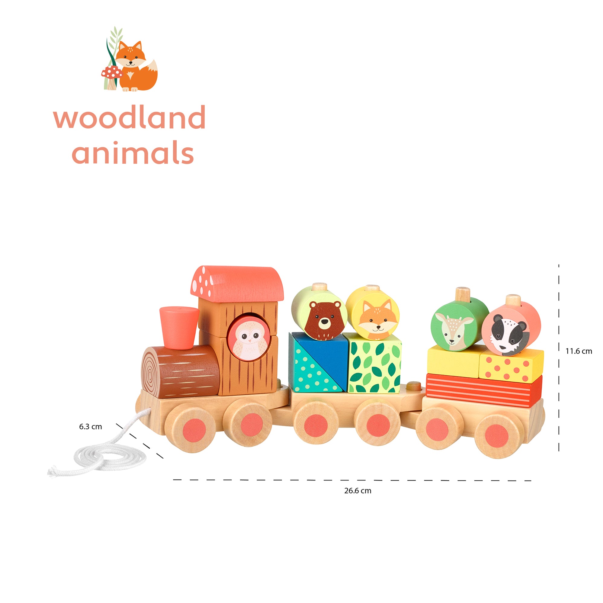 Woodland Puzzle Train– Orange Tree Toys