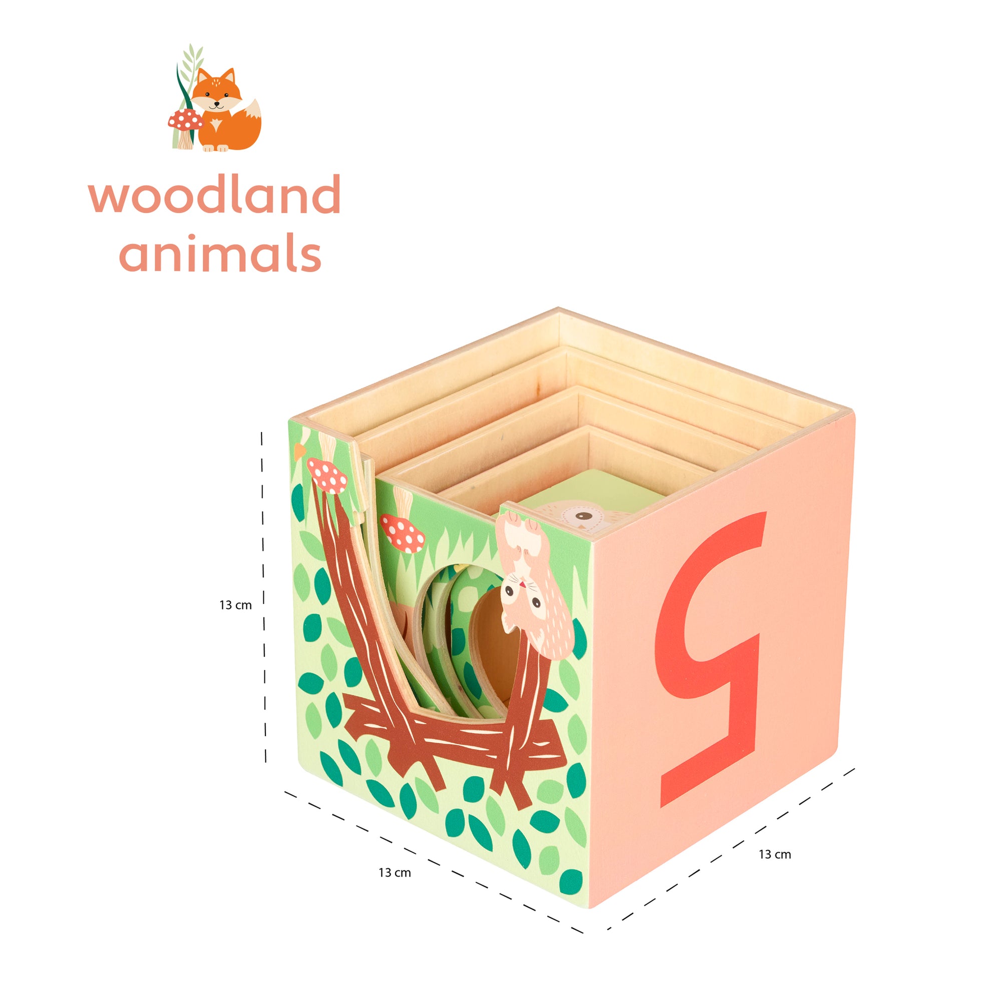 Woodland Animal Stacking Cubes– Orange Tree Toys