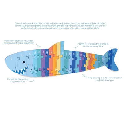 Shark Alphabet Puzzle– Orange Tree Toys