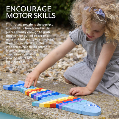 Shark Alphabet Puzzle– Orange Tree Toys