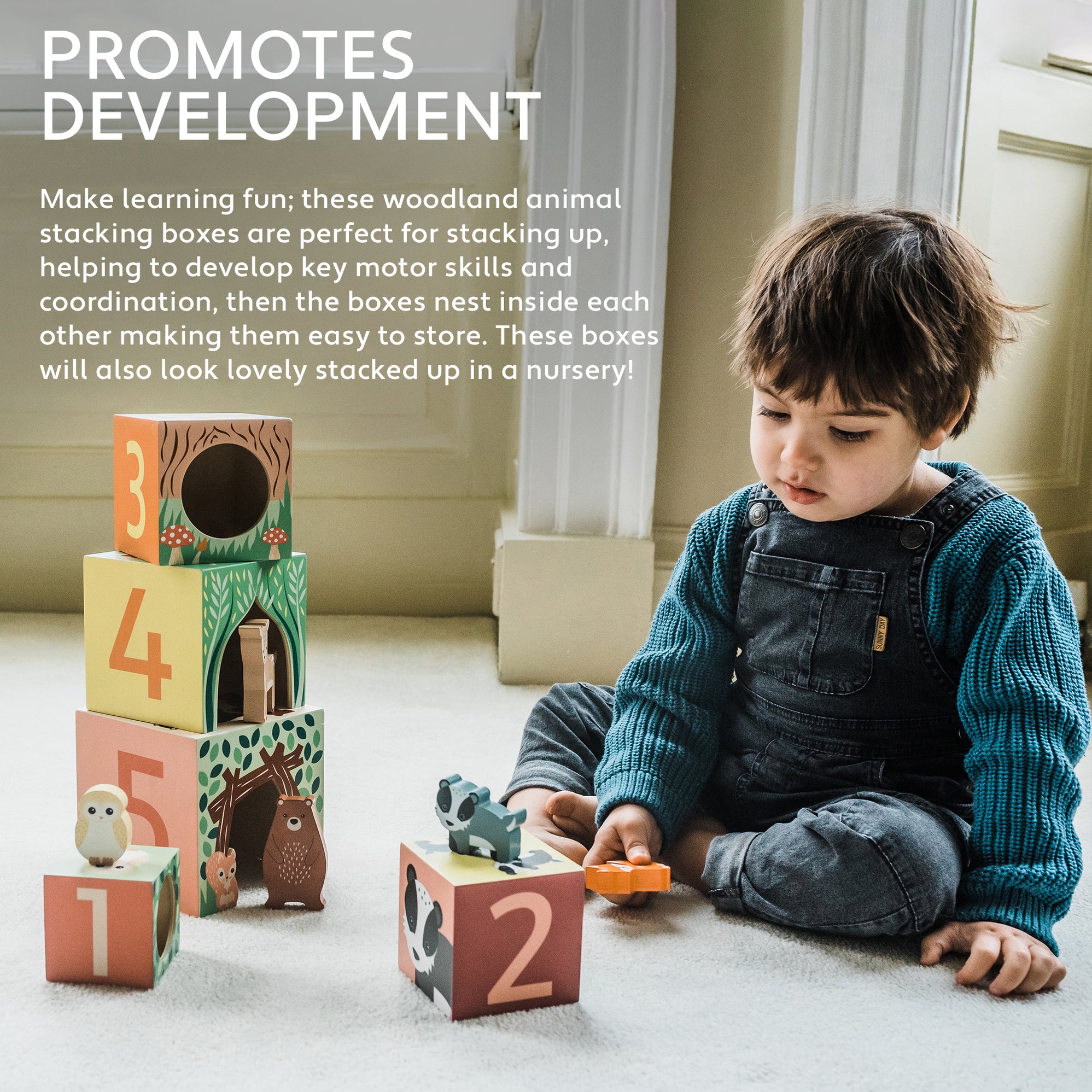 Woodland Animal Stacking Cubes– Orange Tree Toys