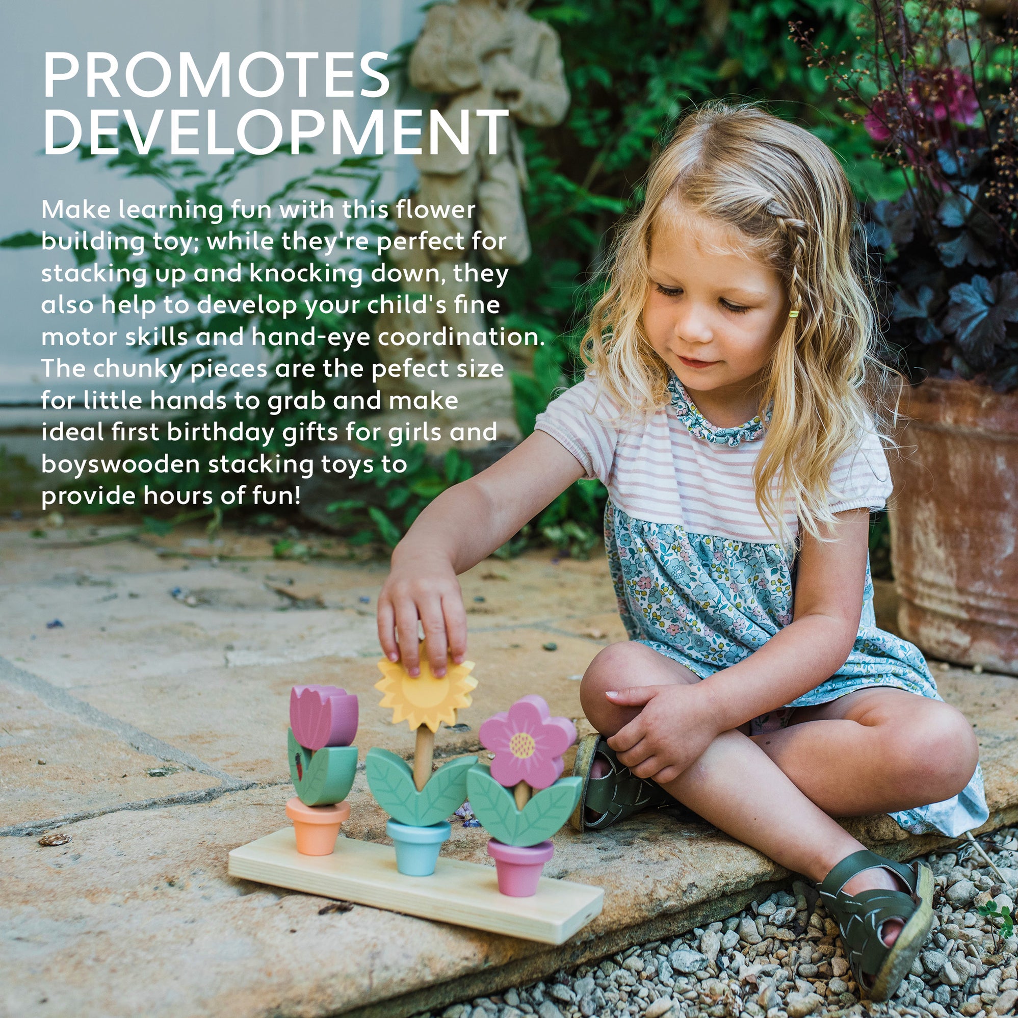 Stacking Flower Pots– Orange Tree Toys