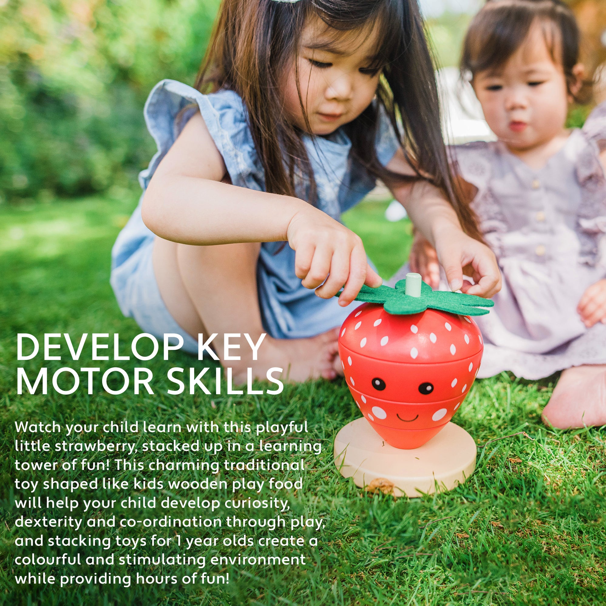 Strawberry Stacking Ring– Orange Tree Toys